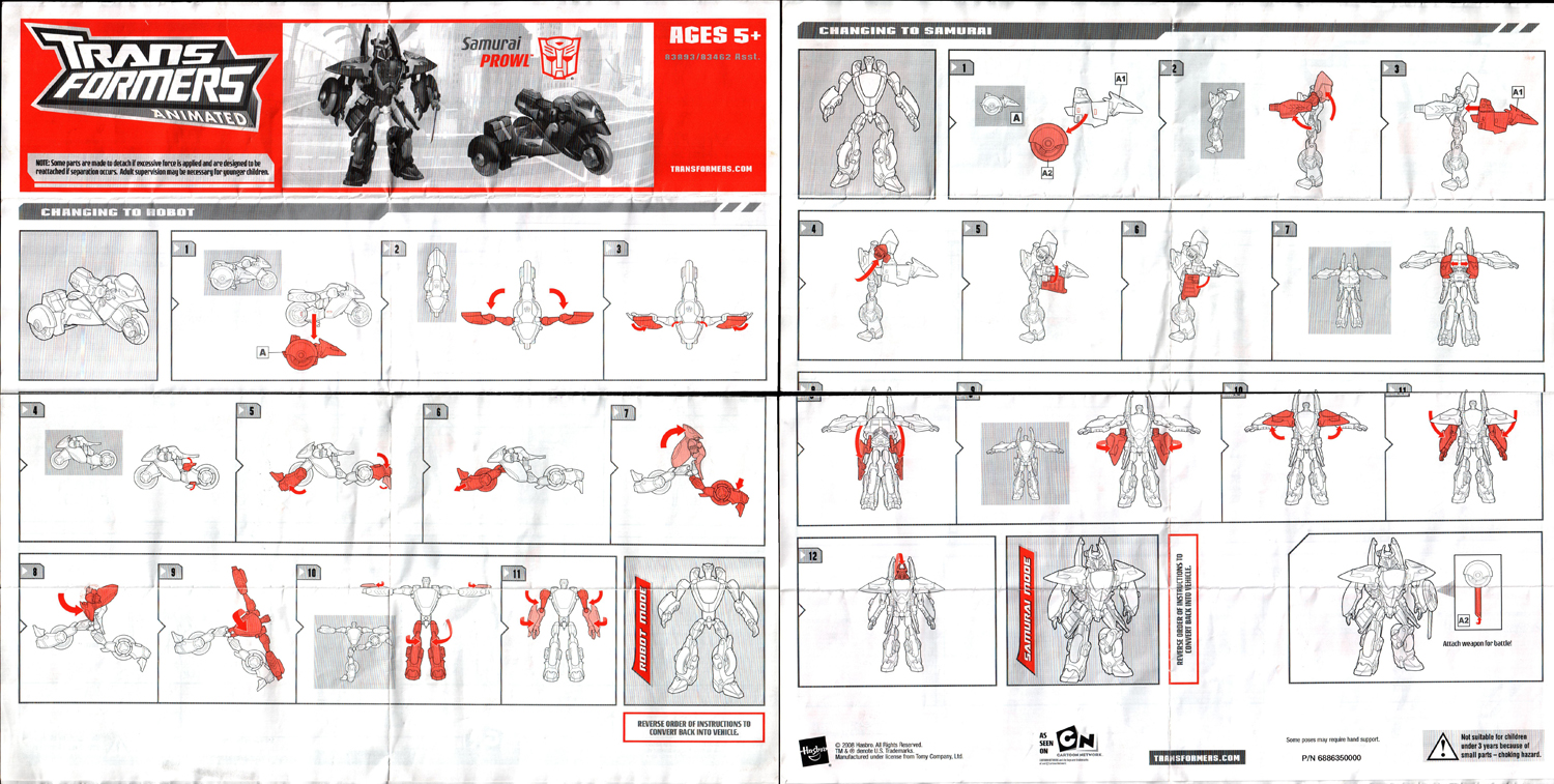 Deluxe Class Samurai Prowl (Transformers, Animated, Autobot ...