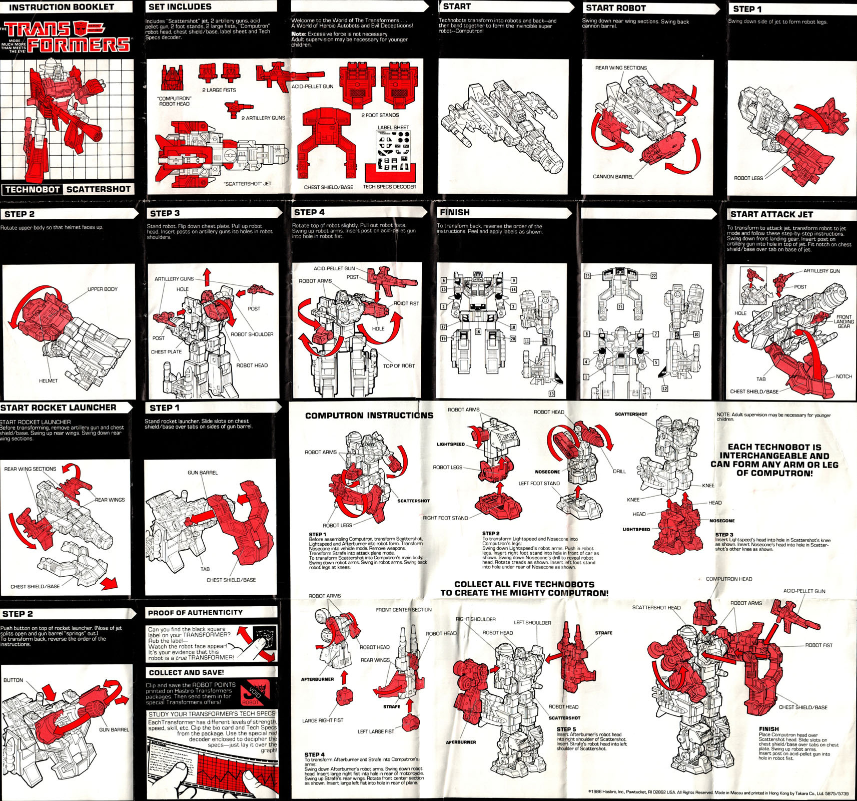 Technobots (Computron) Scattershot (TK5) (Transformers, G1, Autobot ...
