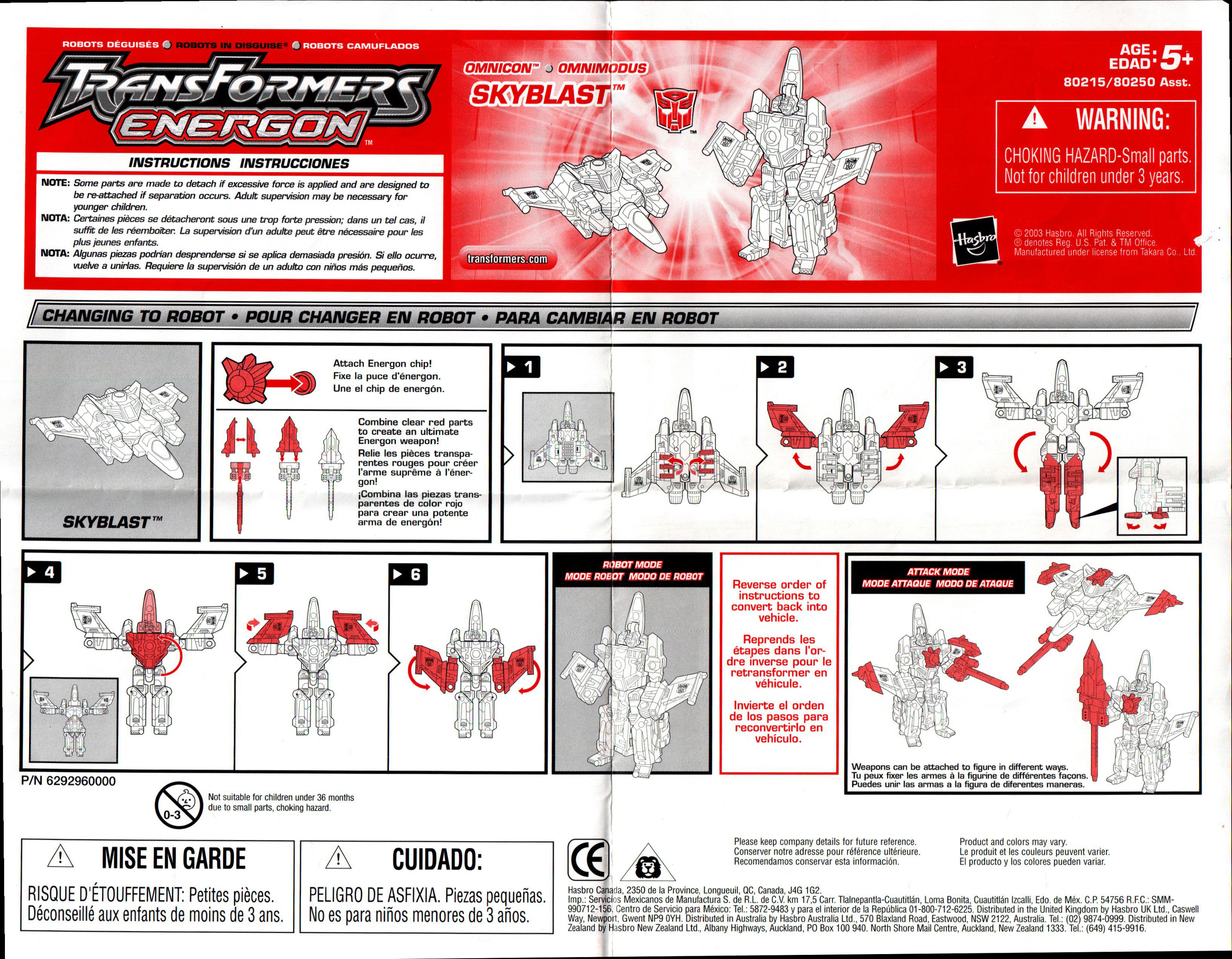 Energon Class Skyblast (Transformers, Energon, Autobot ...