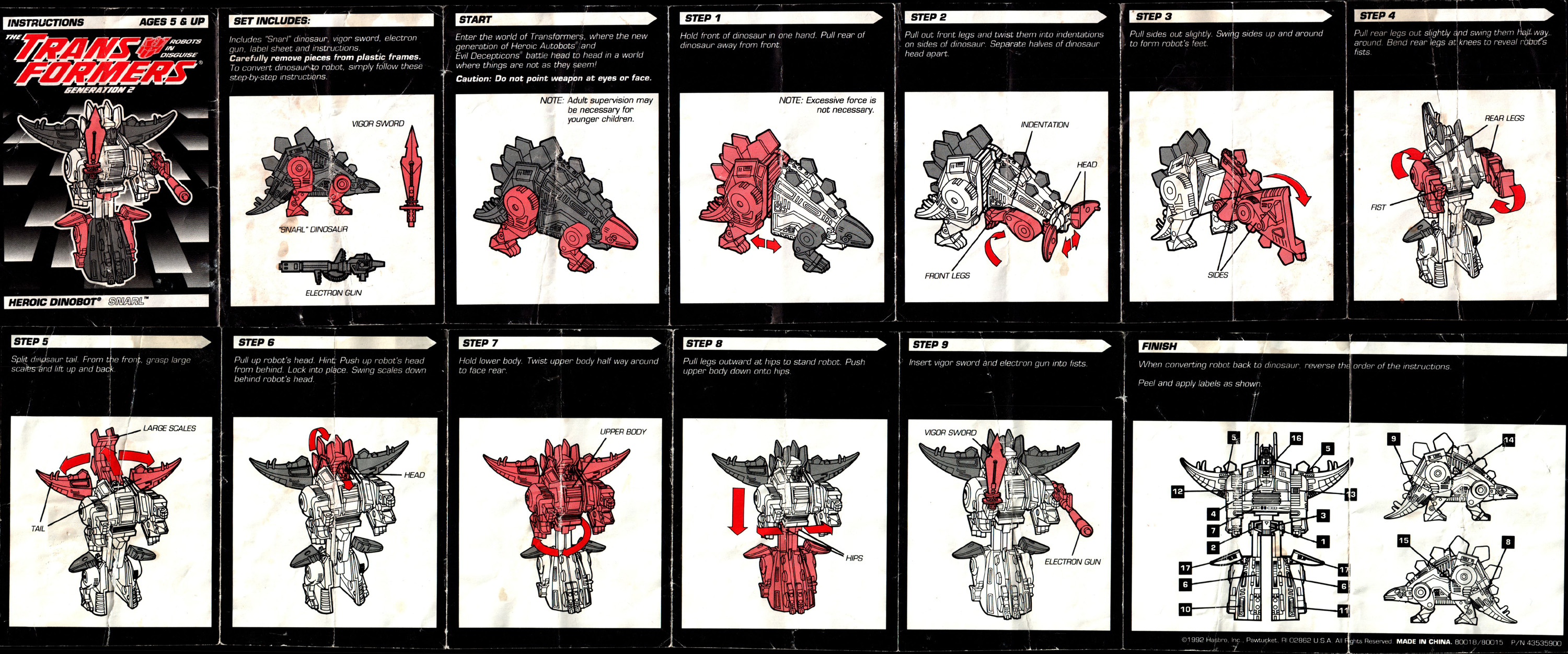 Dinobots Snarl (green) (Transformers, G2, Autobot) | Transformerland ...