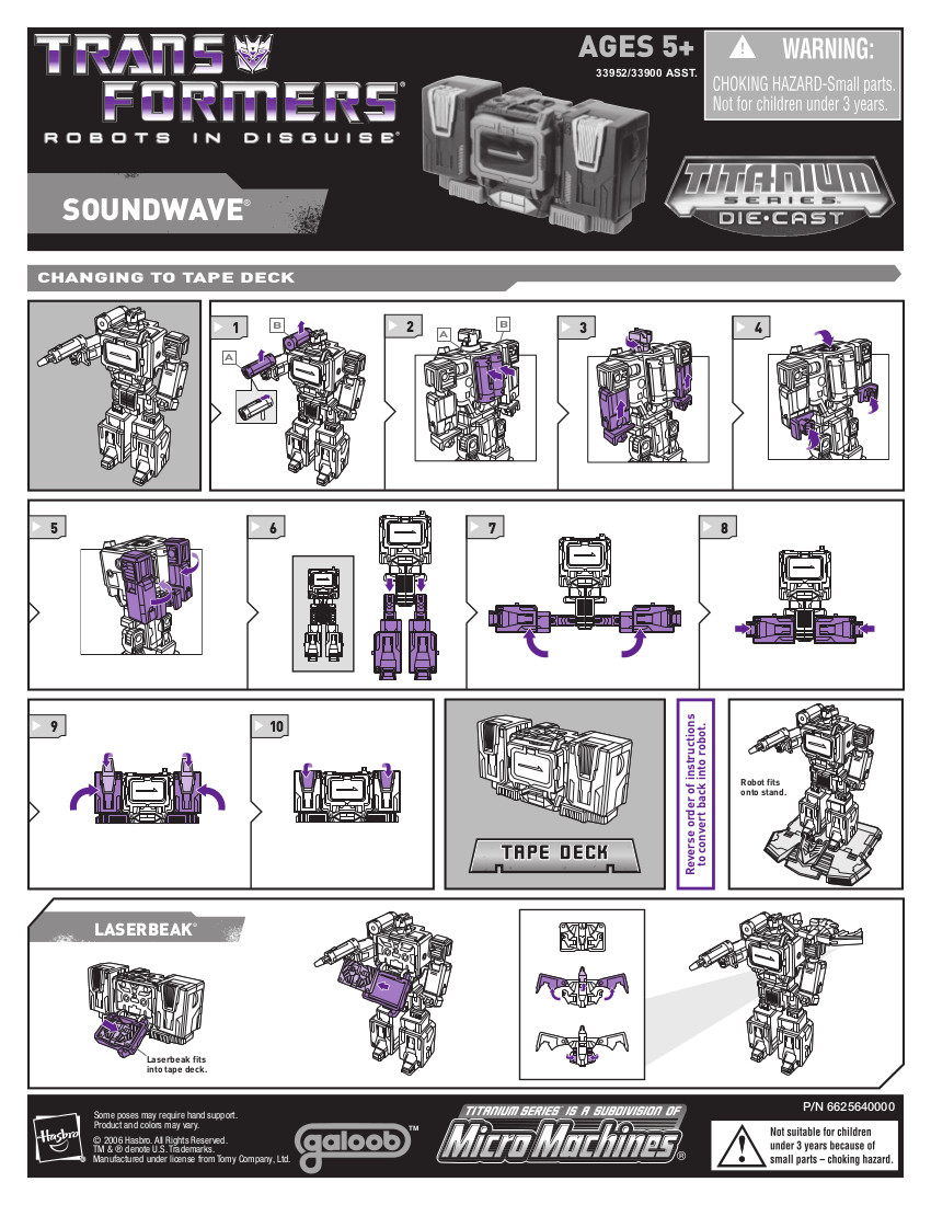 6 Inch Cybertron Heroes Soundwave (Generation 1) (Transformers ...