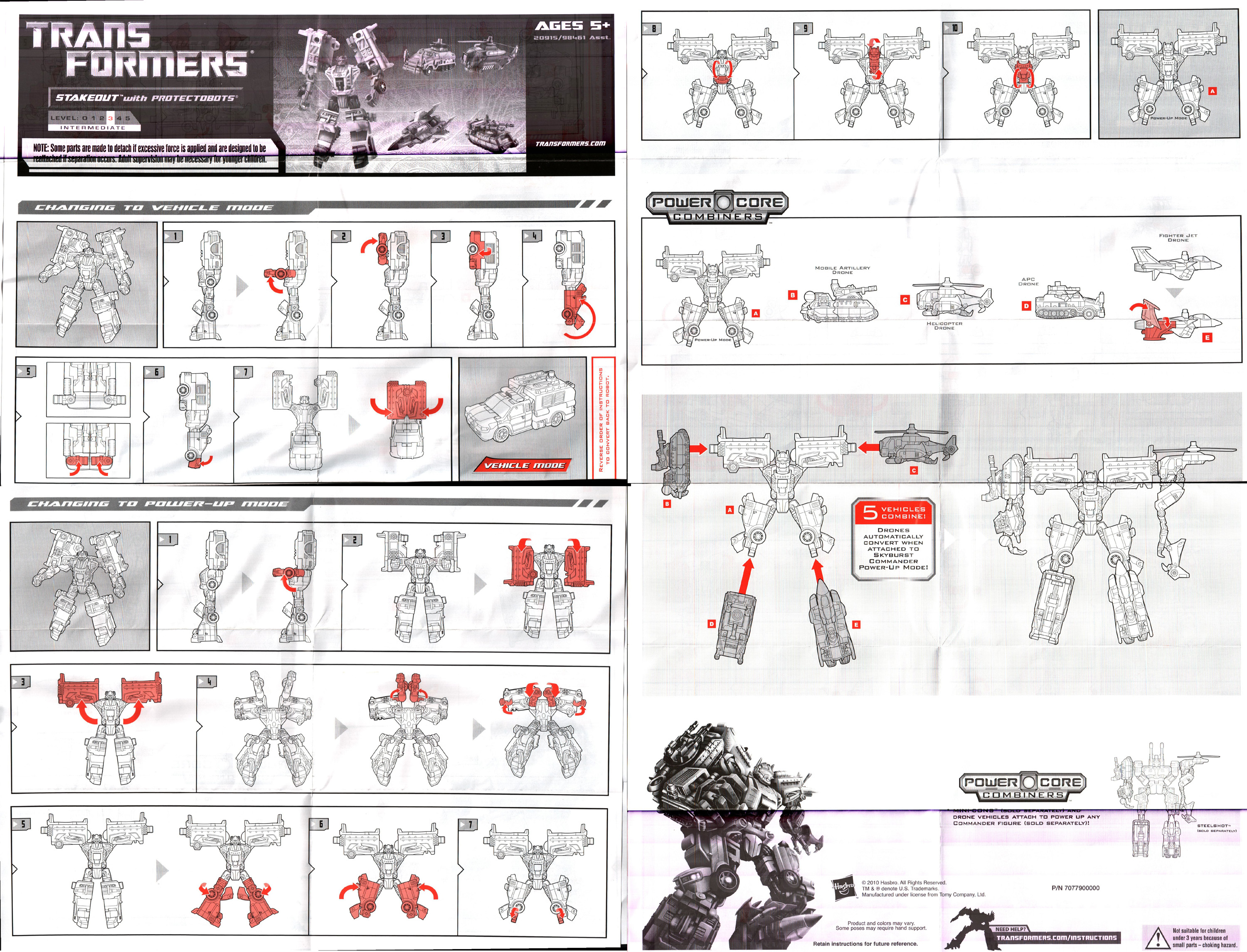 Combiner 5-packs Stakeout with Protectobots (Transformers, Power Core ...
