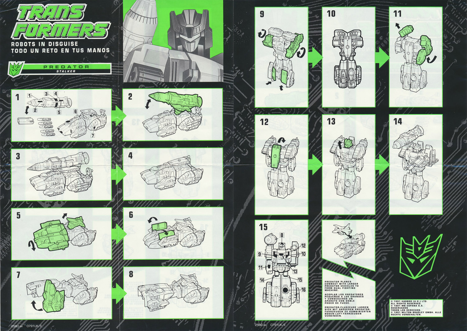 Predators Stalker (Transformers, G1 (Europe), Decepticon ...