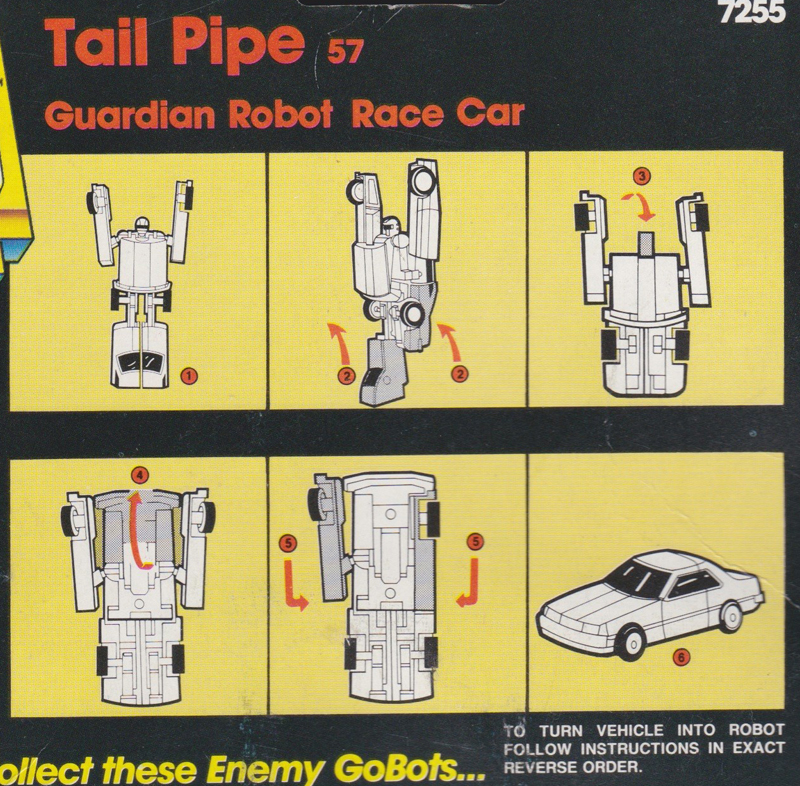 Regular Tail Pipe (black) (57) (GoBots, Tonka GoBots, Renegade ...