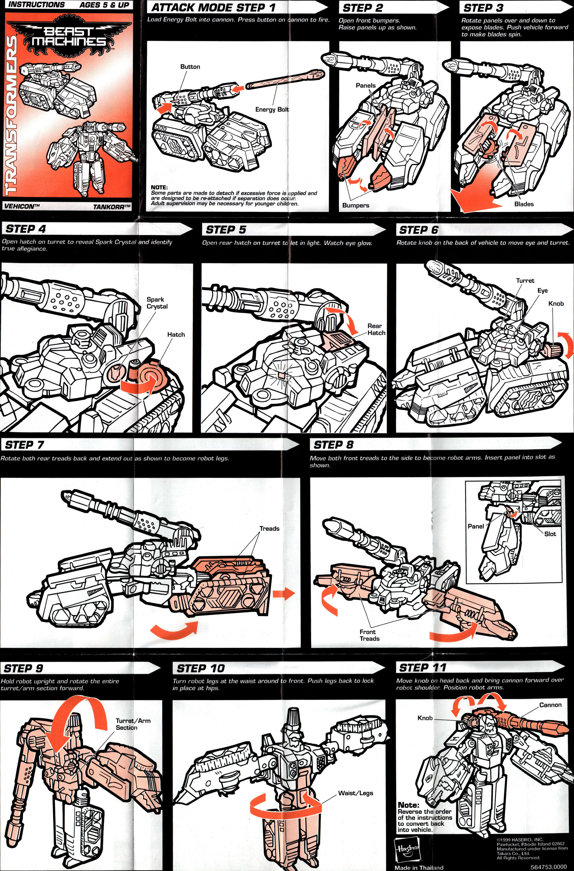 Mega Class Tankor (Transformers, Beast Machines, Vehicon ...