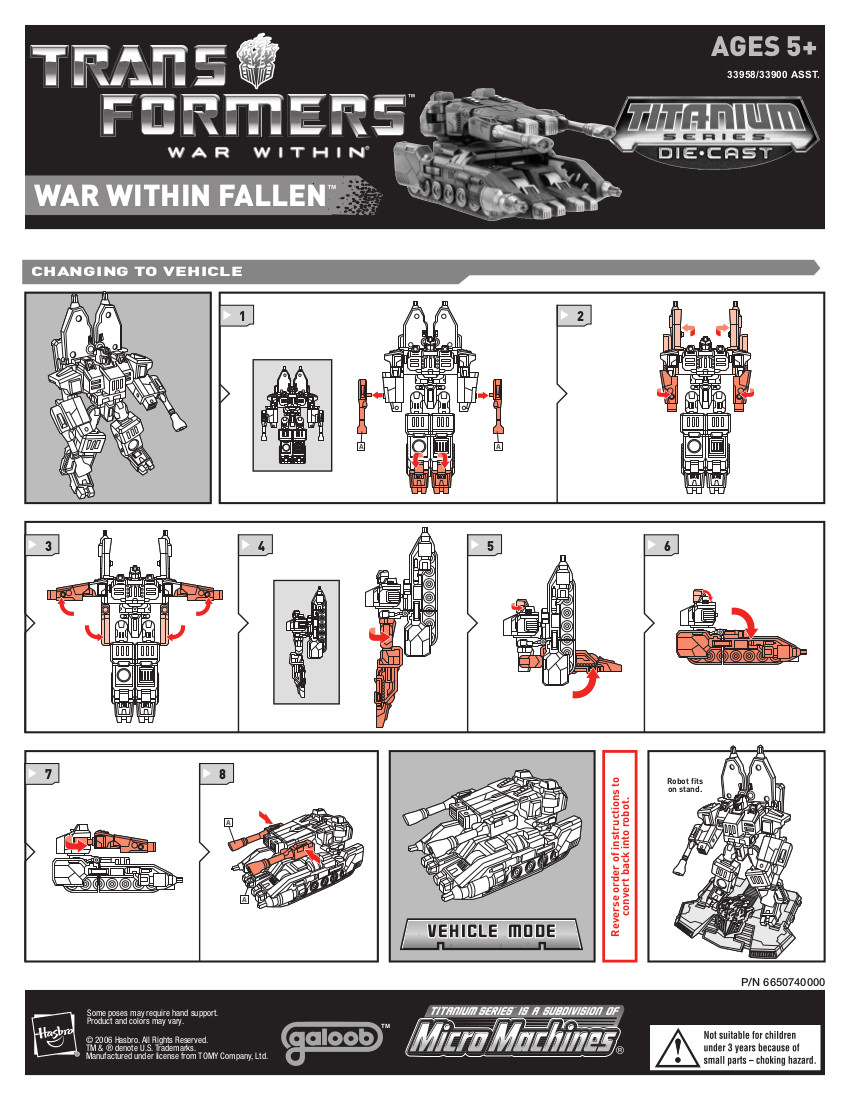 6 Inch Cybertron Heroes Fallen (War Within) (Transformers, Titanium ...