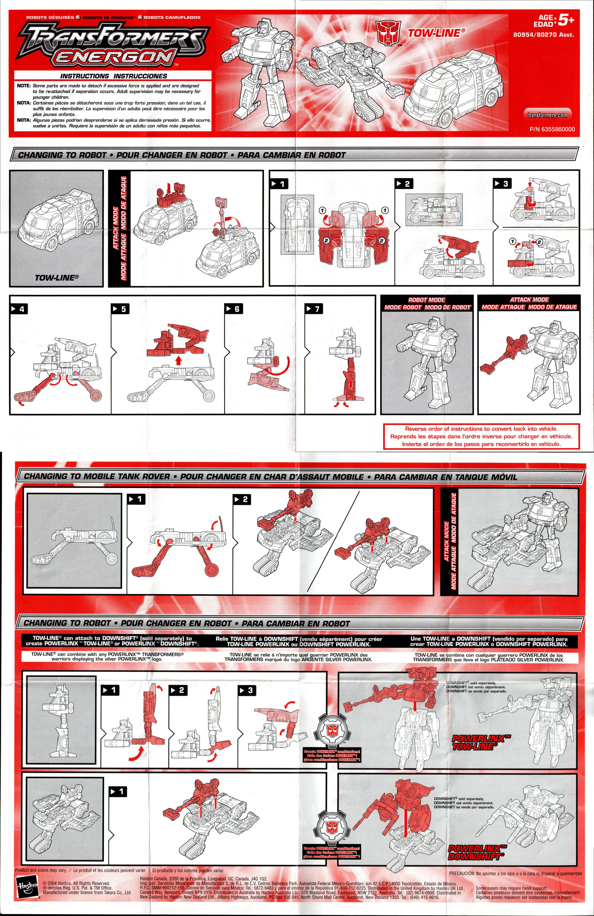 Combat Class Tow-Line (Transformers, Energon, Autobot ...