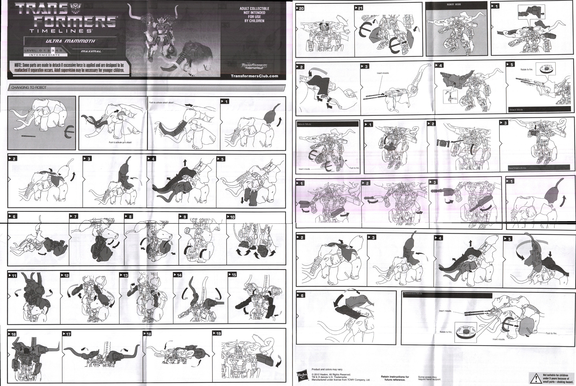 Figure Subscription Service Ultra Mammoth (Transformers, BotCon / OTFCC ...