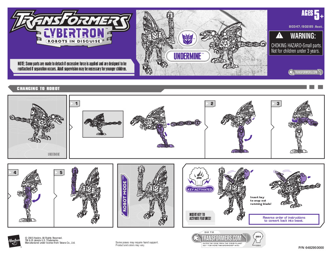 Scout Class Undermine (s48a) (Transformers, Cybertron, Decepticon ...