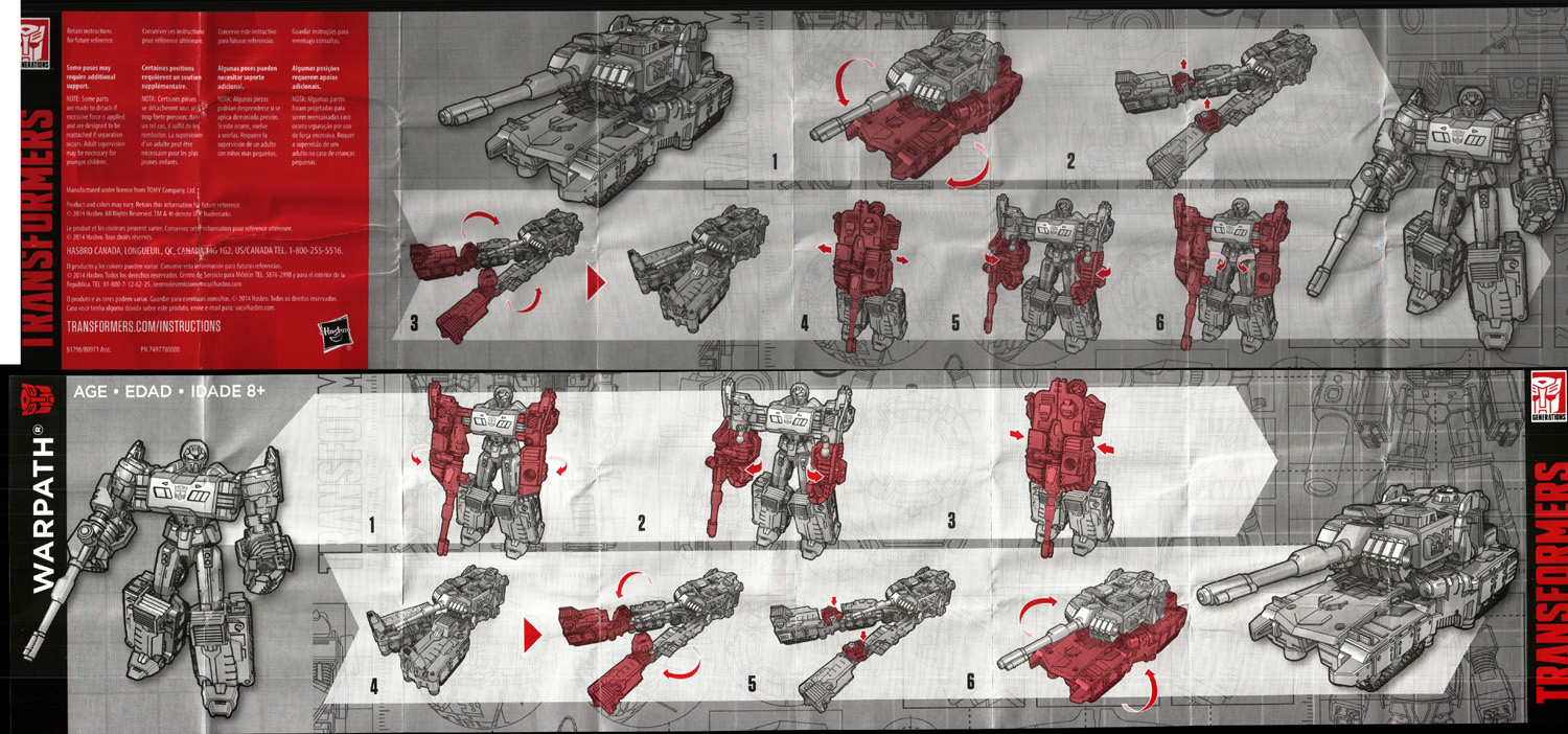 Legends Class Warpath (Transformers, Generations - Combiner Wars ...