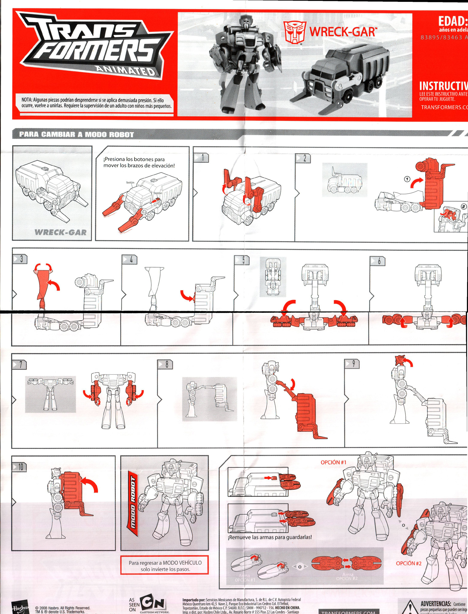 Voyager Class Wreck-Gar (Transformers, Animated, Autobot ...