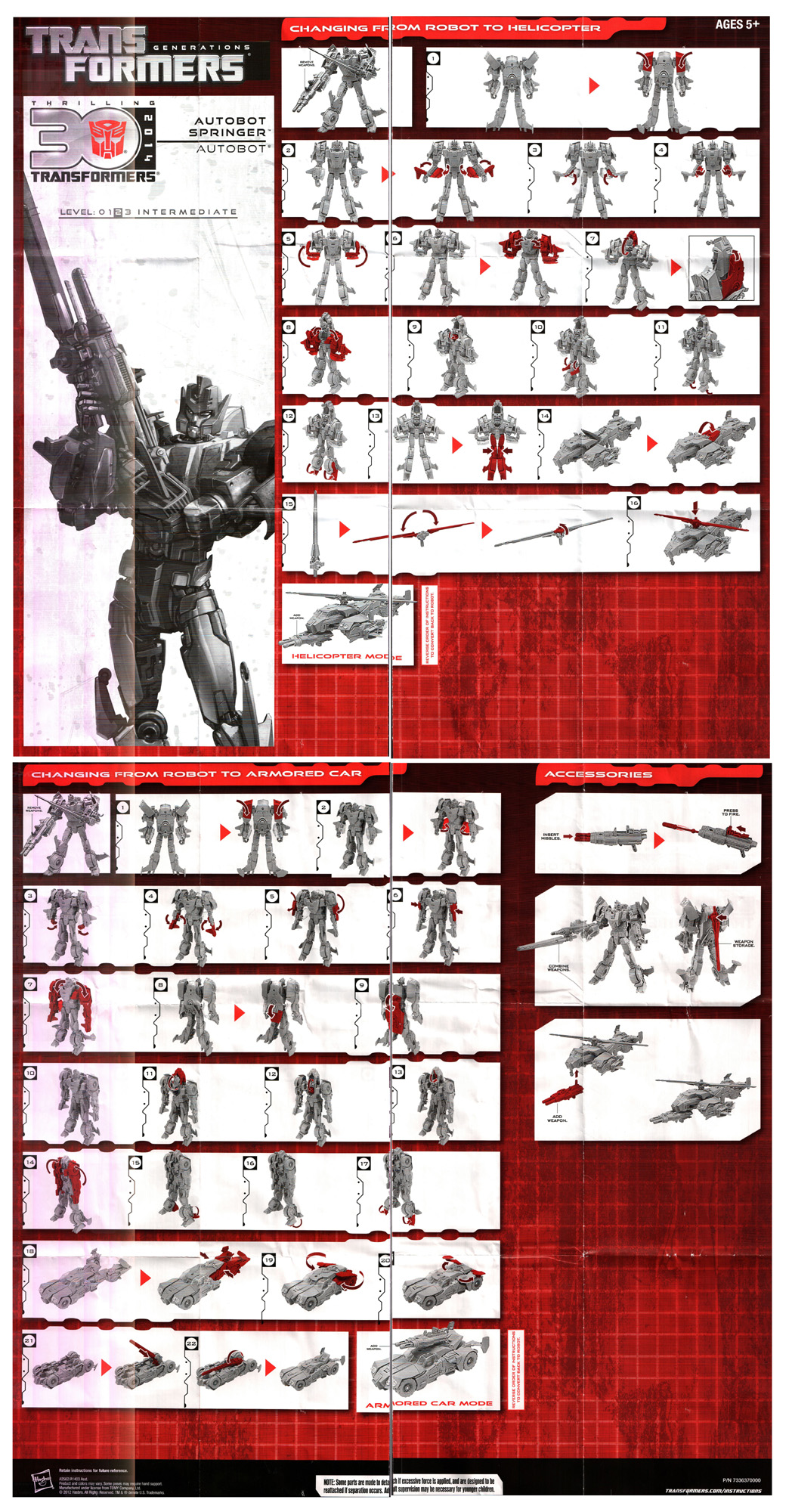 Voyager Class Autobot Springer (Transformers, Generations, Autobot ...