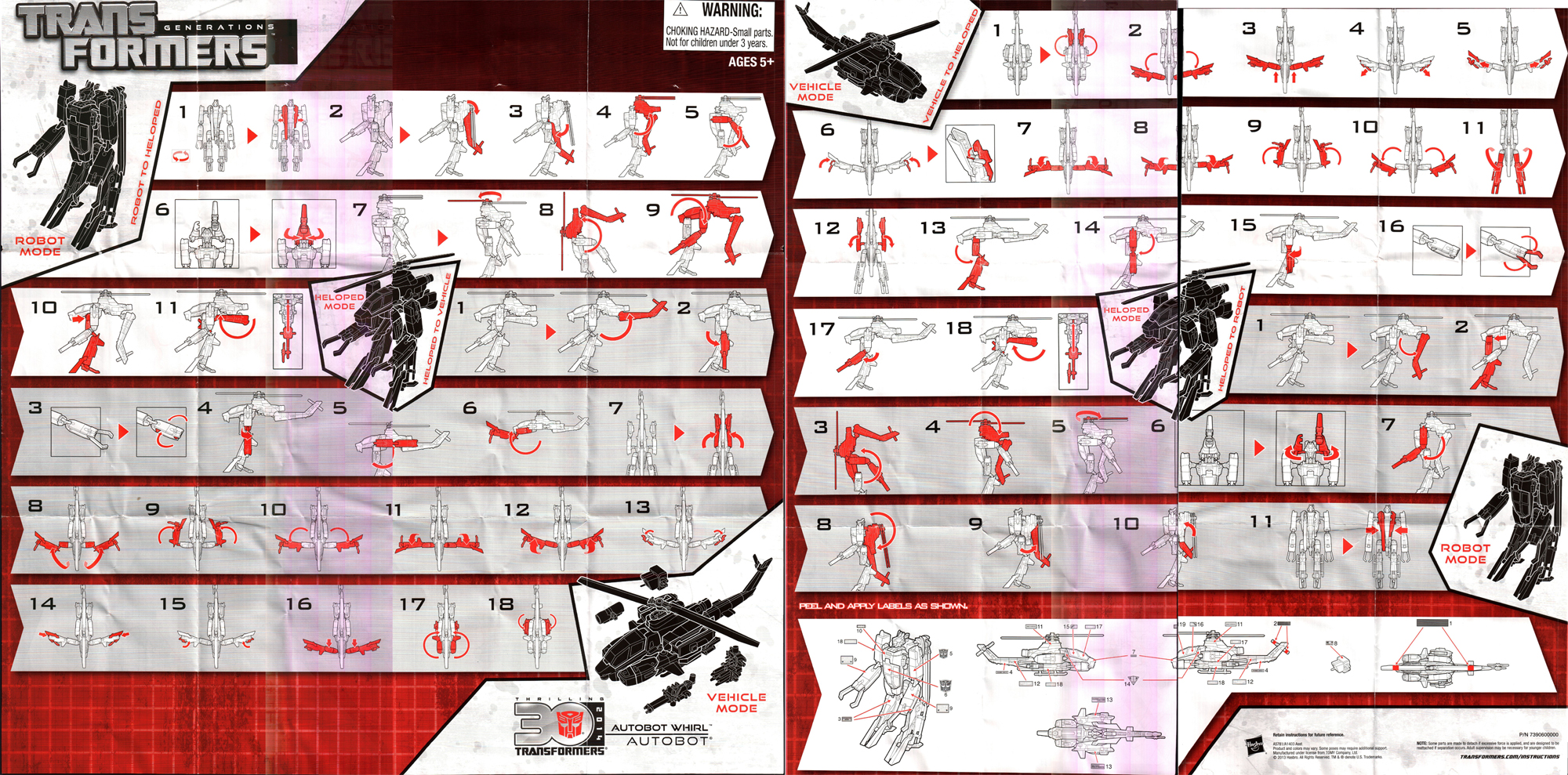 Voyager Class Autobot Whirl (Transformers, Generations, Autobot ...