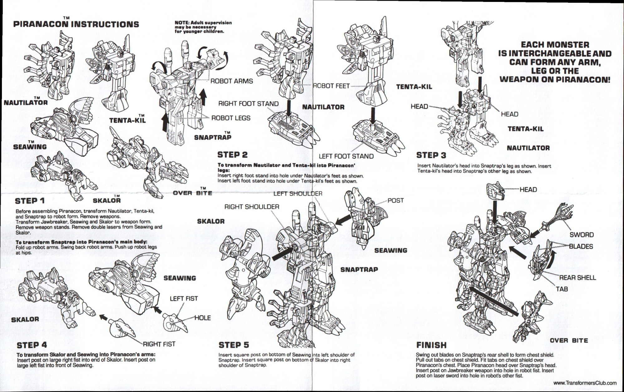 Combiners - Gift Set Only Piranacon (Transformers, BotCon / OTFCC ...