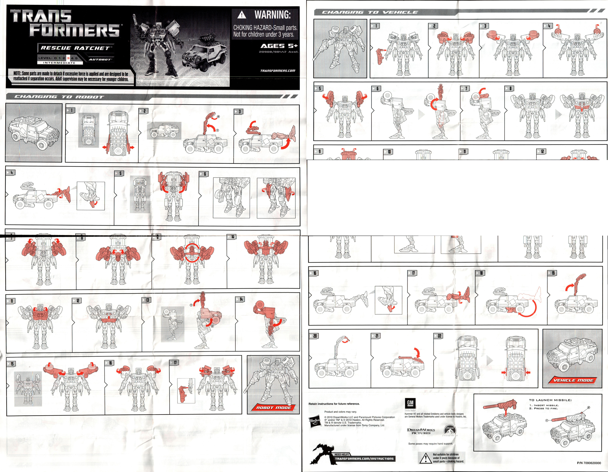 Deluxe Class Rescue Ratchet (Transformers, Transformers (2010 - HFTD ...