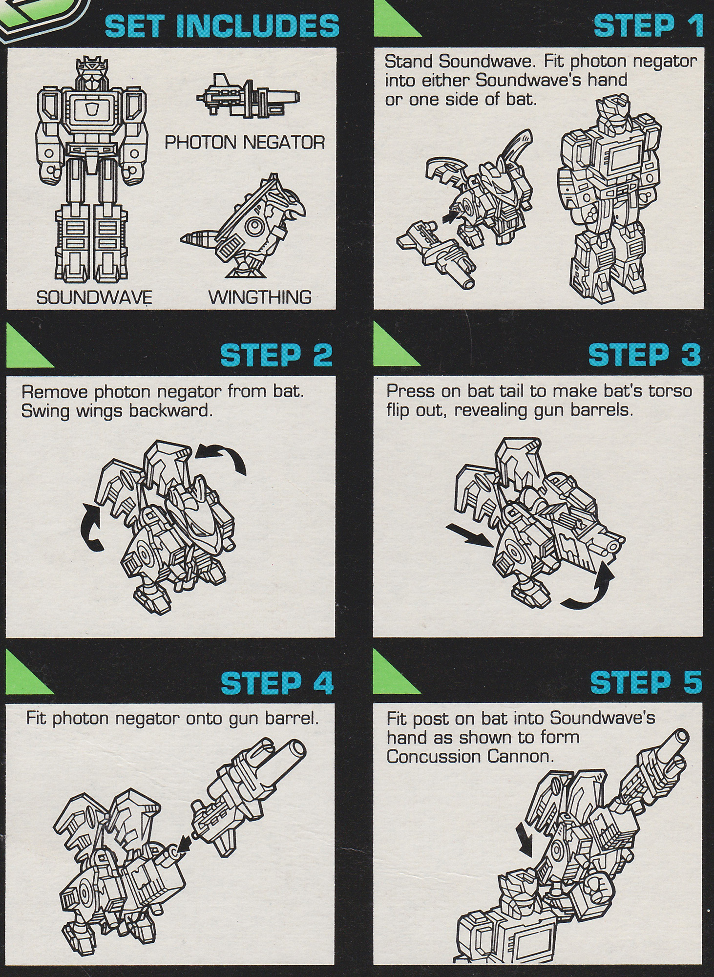 Action Masters Soundwave with Wingthing (Transformers, G1, Decepticon ...