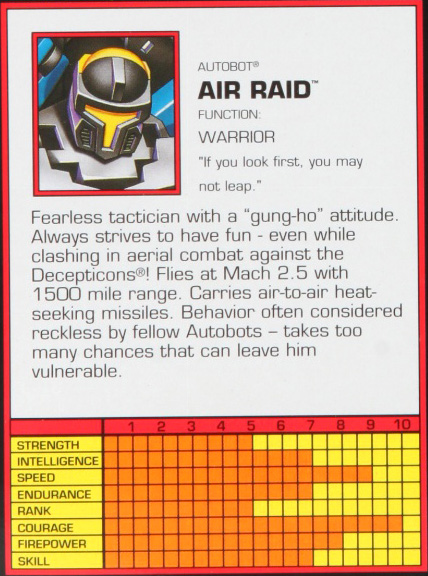 Cyberjets Air Raid (Transformers, G2, Autobot) | Transformerland.com ...