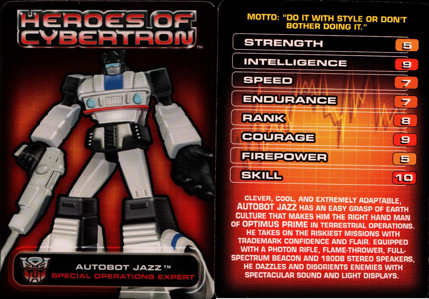 Wave 4 Autobot Jazz (Transformers, Heroes of Cybertron, Autobot ...