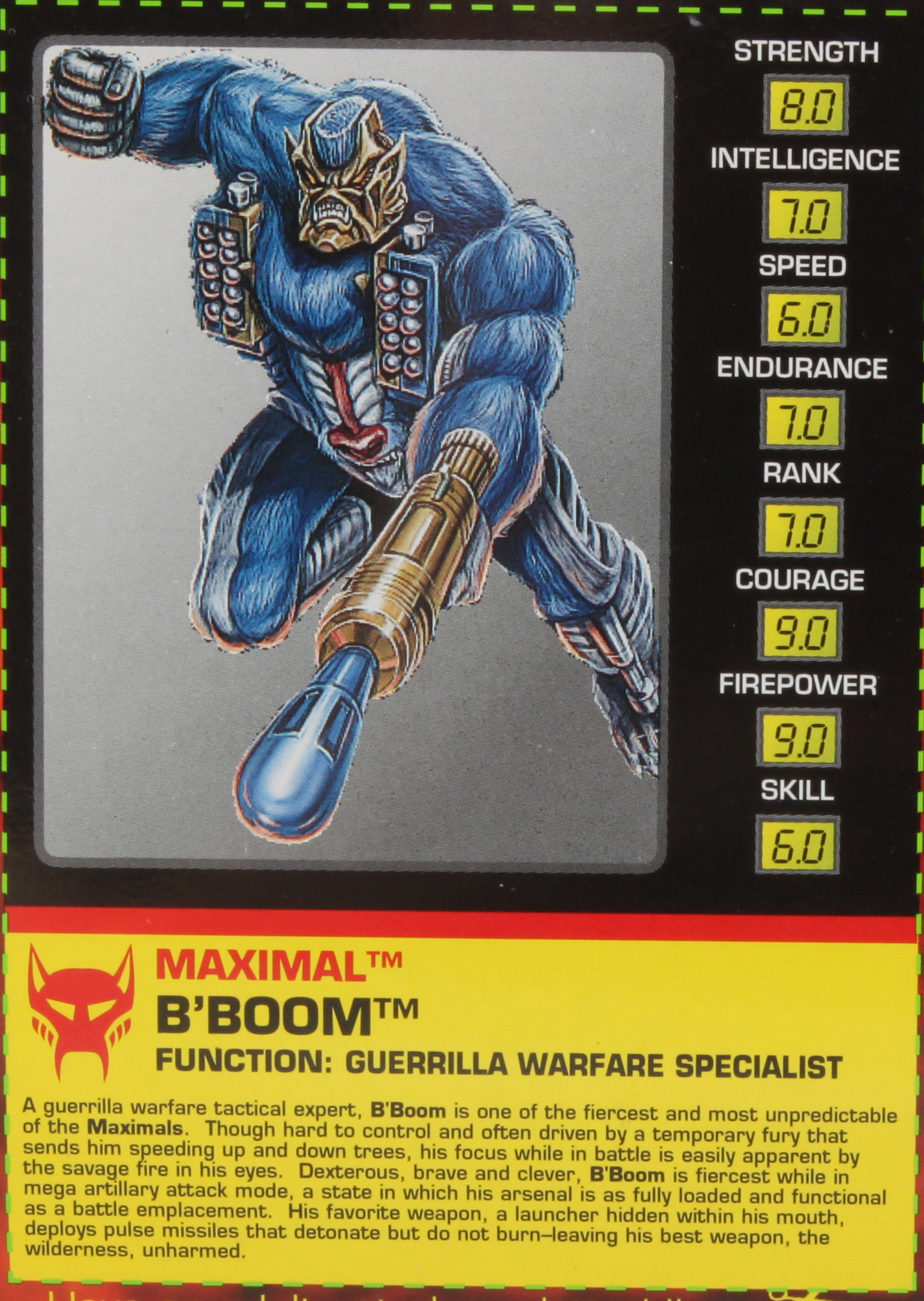 Mega Class B'Boom (Transformers, Beast Wars, Maximal) | Transformerland ...