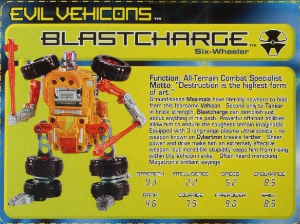 Deluxe Class Blastcharge (Transformers, Beast Machines, Vehicon ...