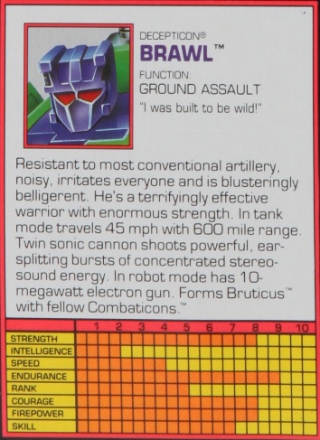 Combaticons (Bruticus, G2) Brawl (C1) (Transformers, G2, Decepticon ...