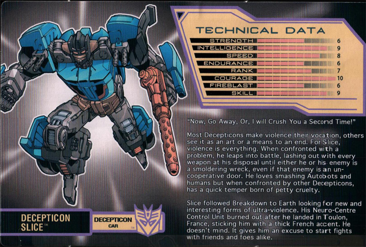 Attendee Bonus Decepticon Slice (Transformers, BotCon / OTFCC ...