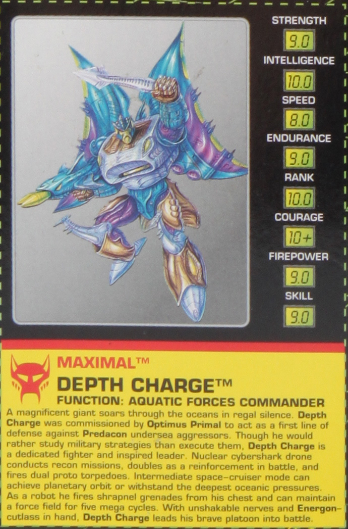 Ultra Class Depth Charge (Transformers, Beast Wars, Maximal ...