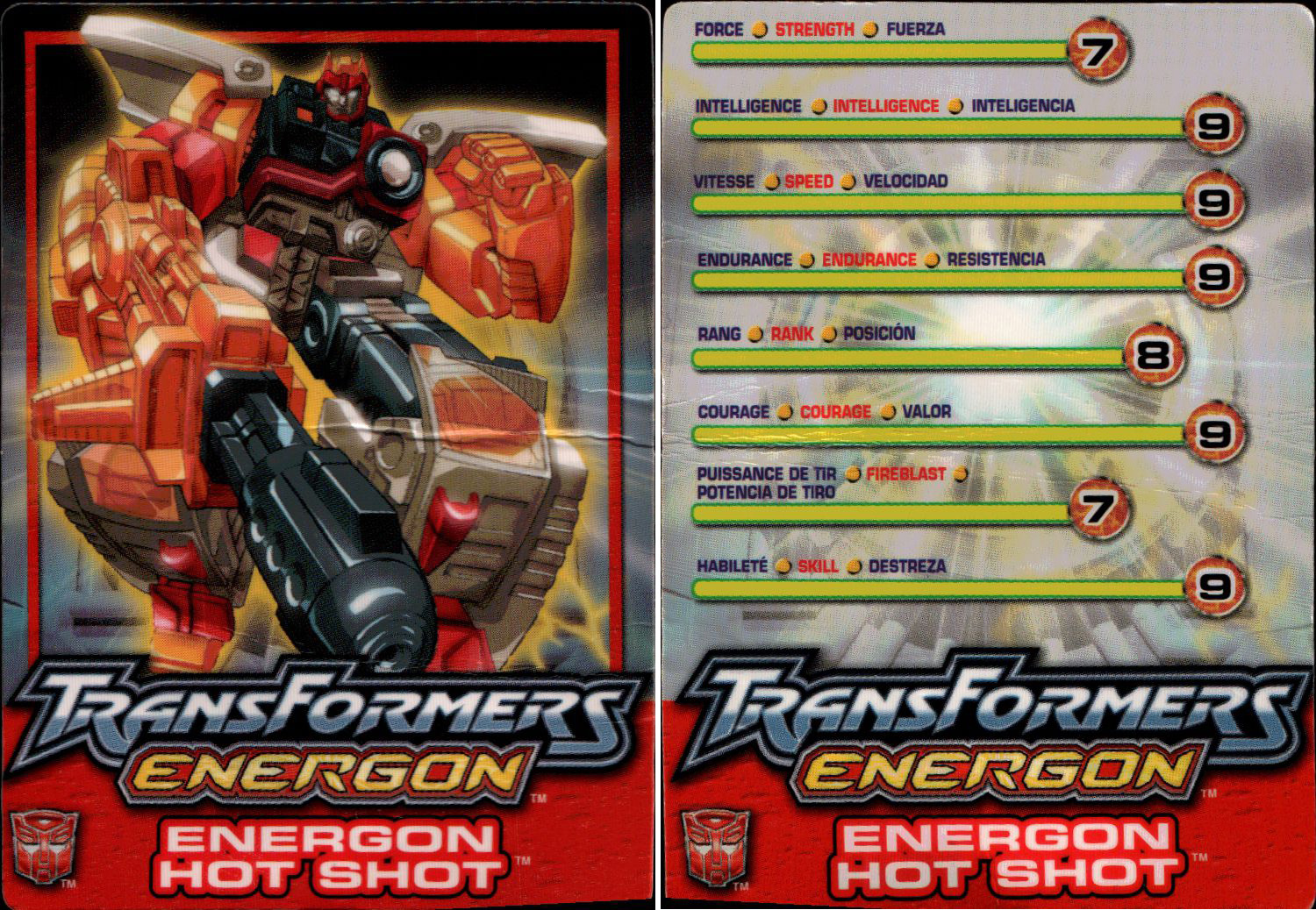 Combat Class Energon Hot Shot (Transformers, Energon, Autobot ...