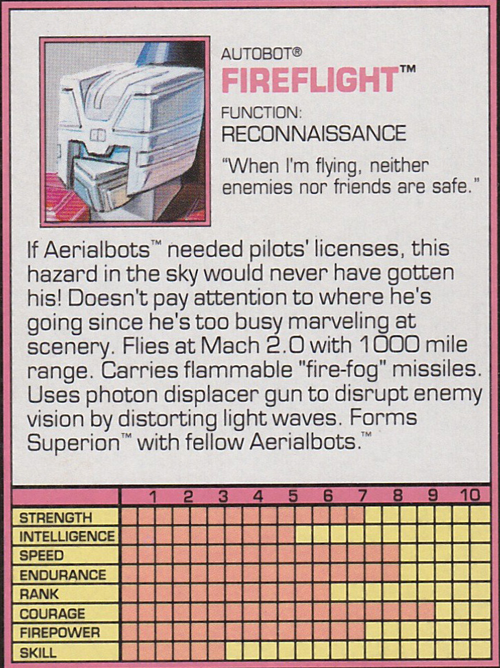 Aerialbots (Superion, G2) Fireflight (A3) (Transformers, G2, Autobot ...