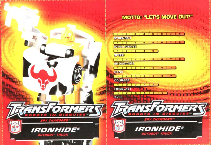 Tiny Tins Ironhide (Transformers, Robots in Disguise (RID), Autobot ...