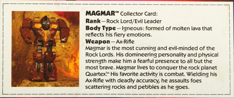 Basic Figures Magmar (GoBots, Rock Lords, Evil Rock Lords ...