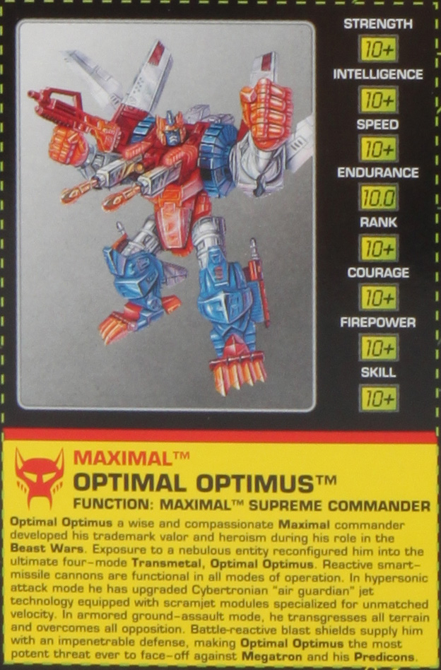 Super Class Optimal Optimus (Transformers, Beast Wars, Maximal ...