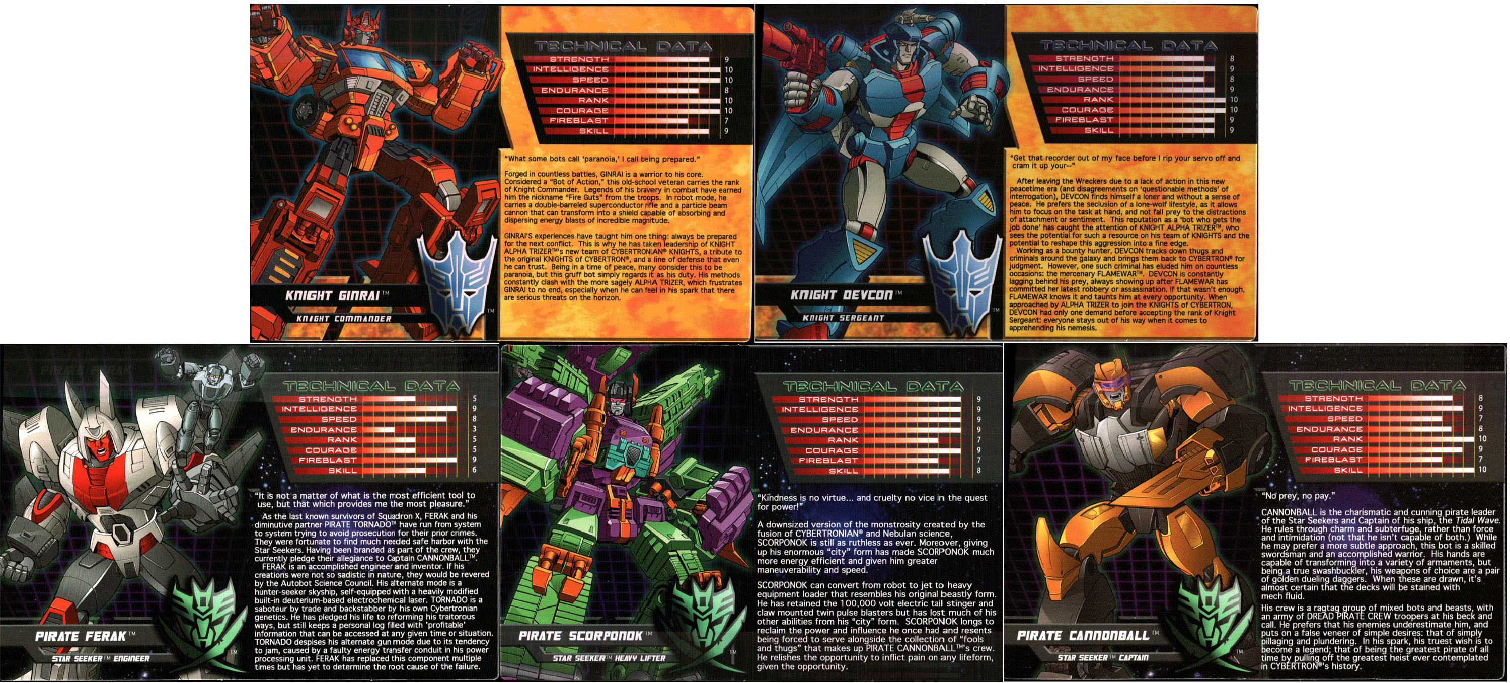 Convention Box Sets Pirates vs. Knights (Transformers, BotCon / OTFCC ...