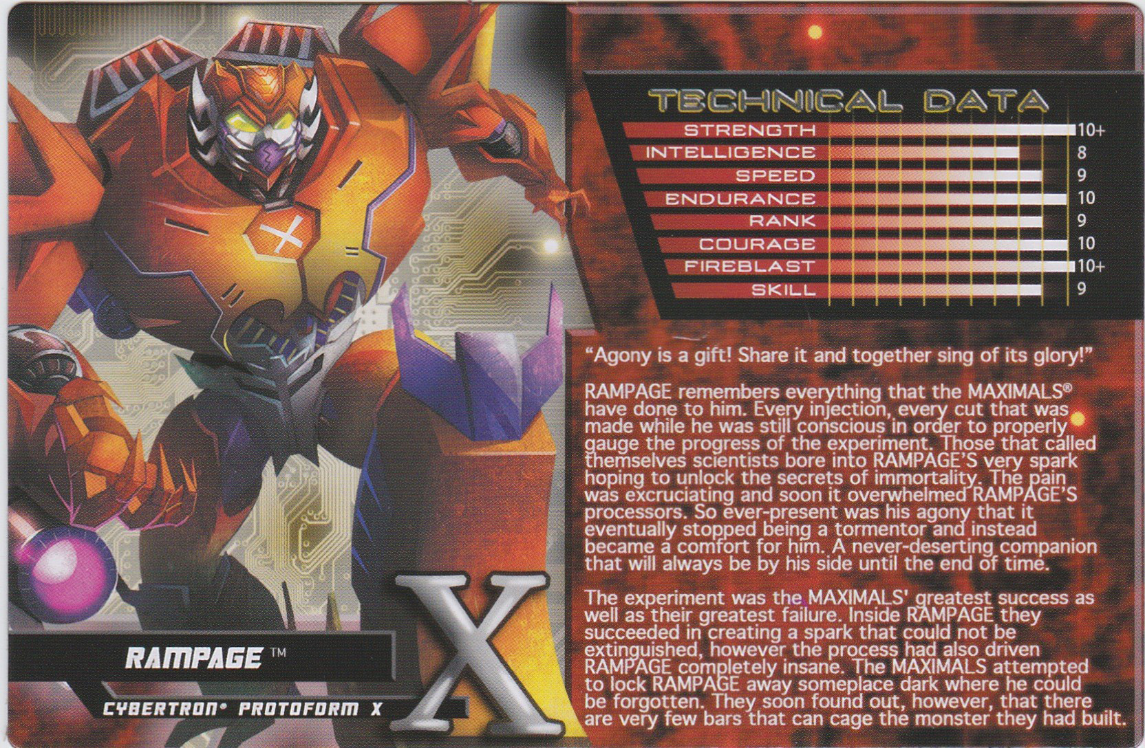 Annual Membership Figures Rampage (Transformers, BotCon / OTFCC ...