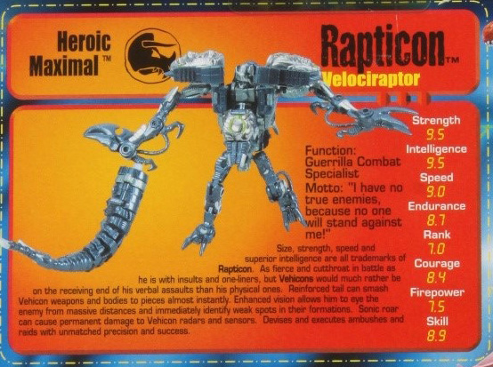 Deluxe Class Rapticon (Transformers, Beast Machines, Maximal ...