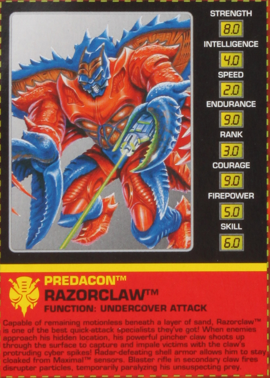 Basic Class Razorclaw (Transformers, Beast Wars, Predacon ...