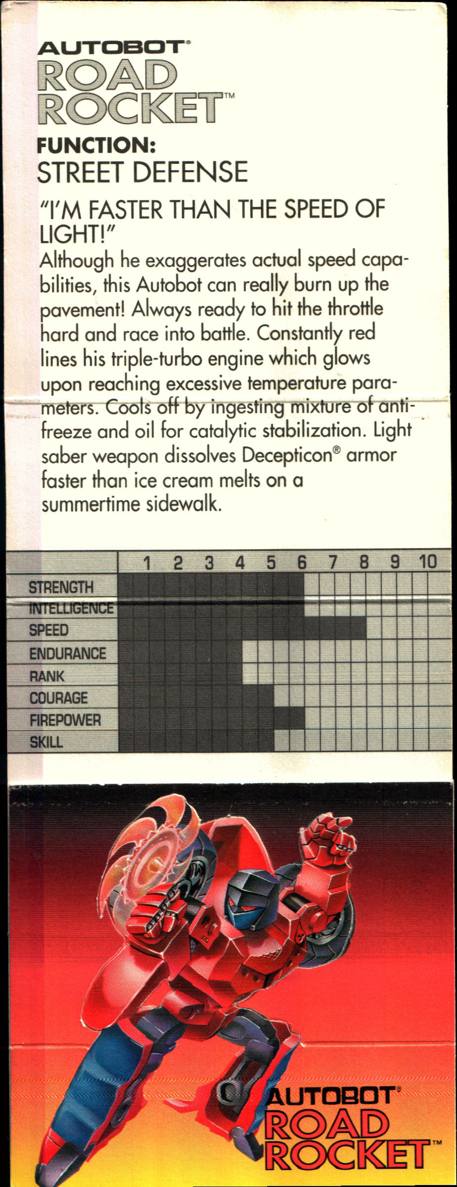 Laser Cycles Road Rocket (Transformers, G2, Autobot) | Transformerland ...