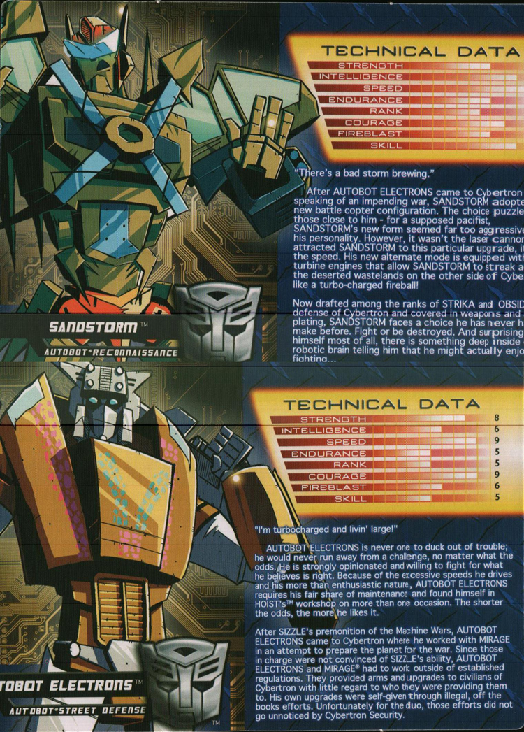 Souvenir Sets Sandstorm and Electrons (Transformers, BotCon / OTFCC ...