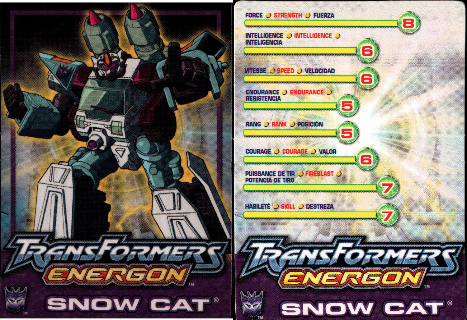 Combat Class Snow Cat (Transformers, Energon, Decepticon ...