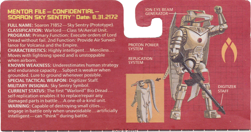 Basic Figures Soaron Sky Sentry (Captain Power, Captain Power and the ...