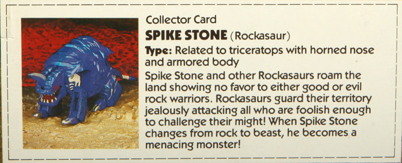 Rockasaurs Spike Stone (GoBots, Rock Lords, Evil Rock Lords ...