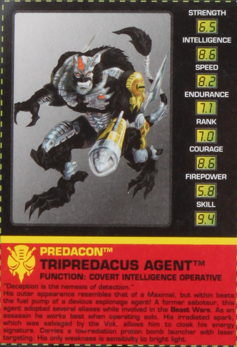 Deluxe Class Tripredacus Agent (Transformers, Beast Wars, Predacon ...