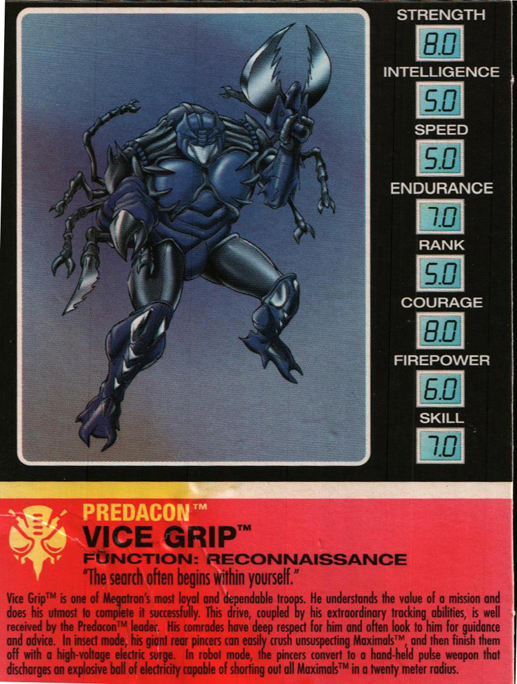 Convention Figures Vice Grip (Transformers, BotCon / OTFCC / Timelines ...