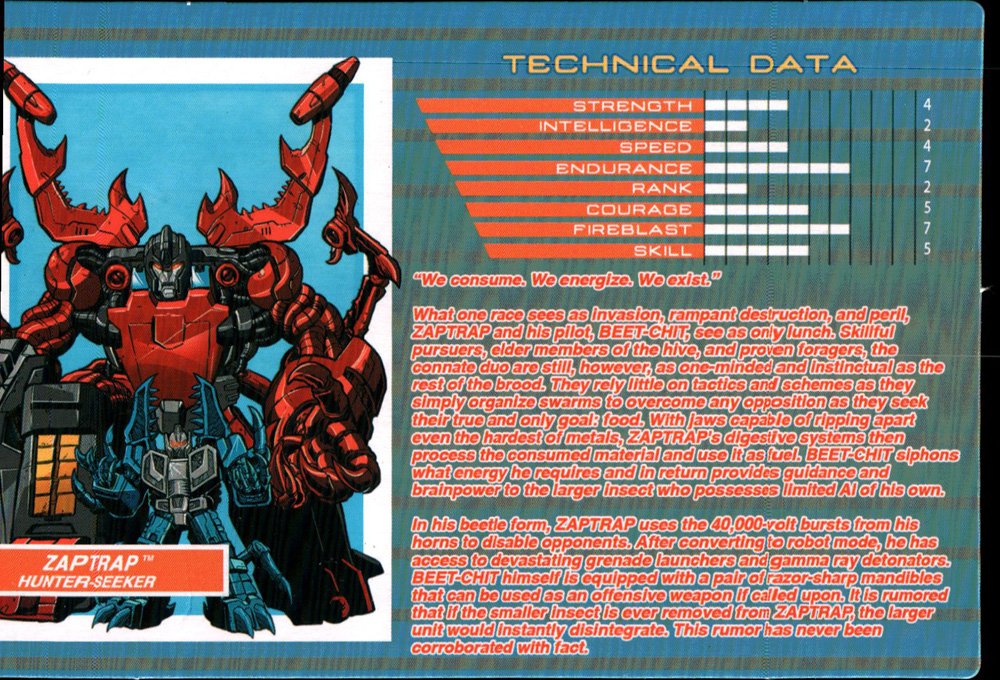 Attendee Bonus Zaptrap (Transformers, BotCon / OTFCC / Timelines ...