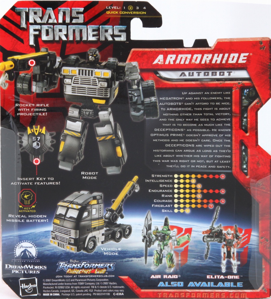Scout Class Armorhide (Transformers, Movie, Autobot) | Transformerland ...