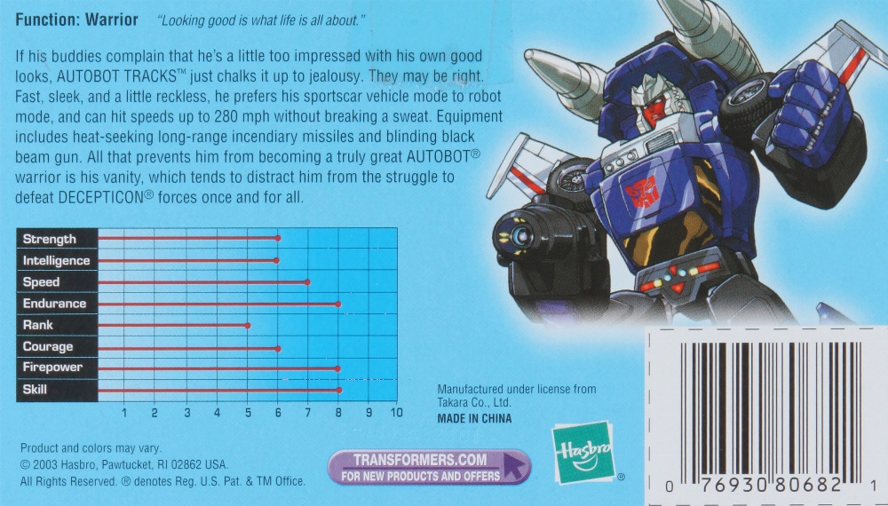 Series V Autobot Tracks (Transformers, Commemorative Series (Reissue ...