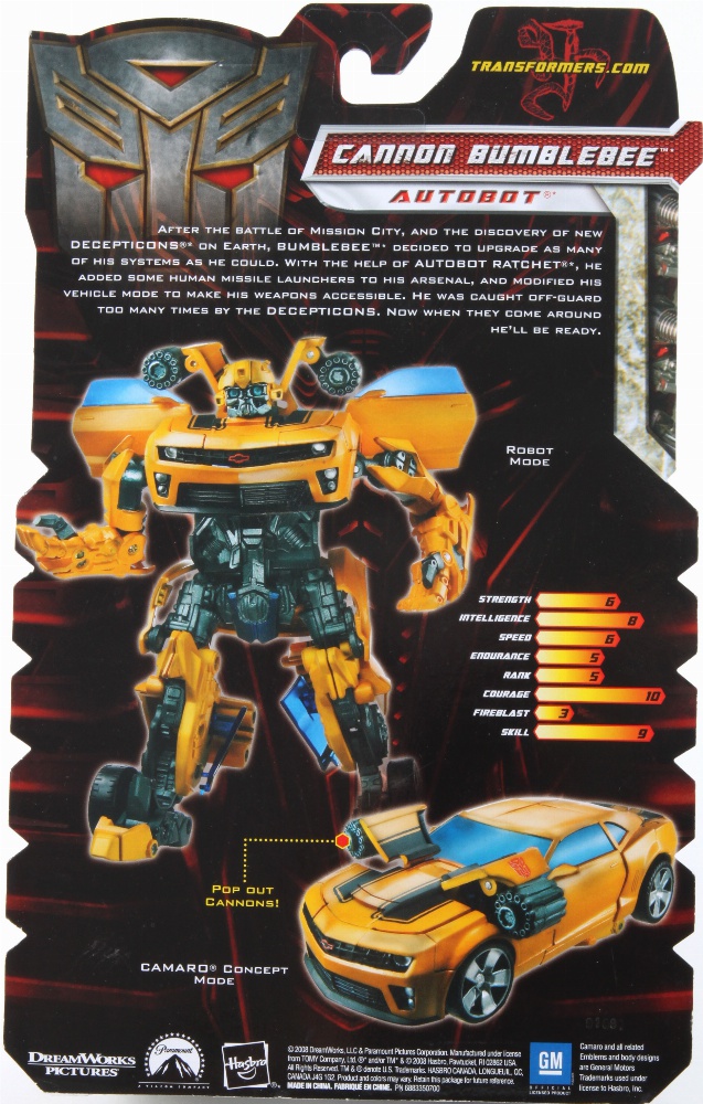 Deluxe Class Cannon Bumblebee (Transformers, Movie - Revenge of the ...