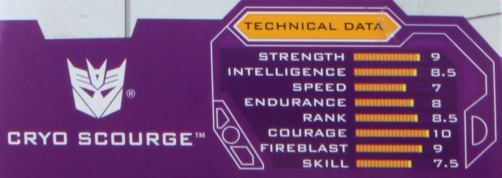 Ultra Class Cryo Scourge (u3fl) (Transformers, Cybertron, Decepticon ...