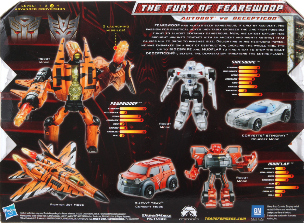 Versus Sets The Fury of Fearswoop (Transformers, Movie - Revenge of the ...