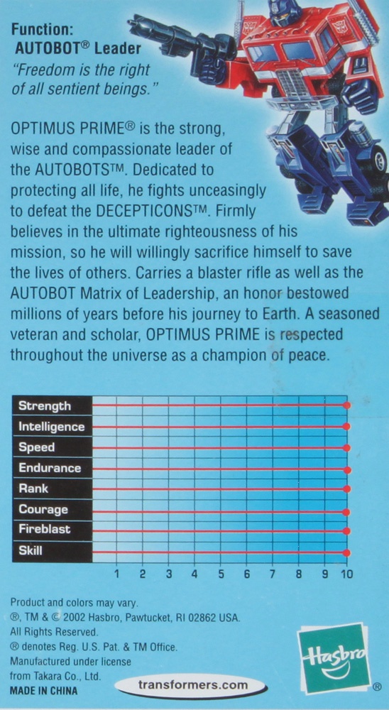 Series I Optimus Prime (Transformers, Commemorative Series (Reissue ...